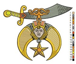 Shriner Embroidery Design | EmbroideryDesigns.com