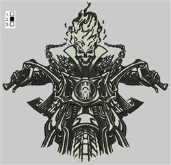 Ghost Rider Embroidery Design | EmbroideryDesigns.com
