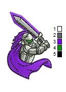 Knight Embroidery Design | EmbroideryDesigns.com