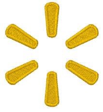 Walmart Logo Embroidery Design | EmbroideryDesigns.com