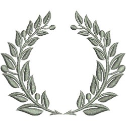 Laurel Wreath Embroidery Design | EmbroideryDesigns.com