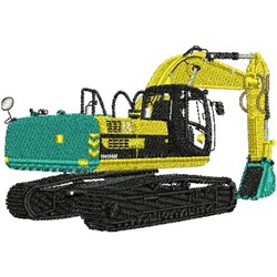 BACKHOE Embroidery Design | EmbroideryDesigns.com
