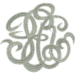 Monogram E Embroidery Design | EmbroideryDesigns.com
