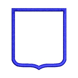 Applique Shield Embroidery Design | EmbroideryDesigns.com