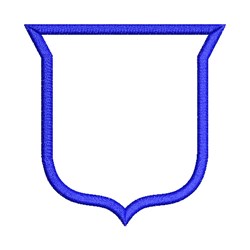 Shield Outline Applique Embroidery Design | EmbroideryDesigns.com