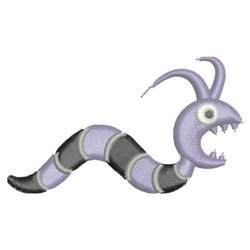 Crazy Worm Embroidery Design | EmbroideryDesigns.com