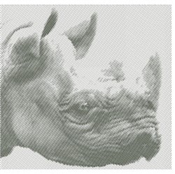 RHINO PROFILE Embroidery Design | EmbroideryDesigns.com