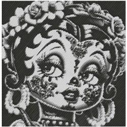Day Of The Dead Betty Boop Embroidery Design | EmbroideryDesigns.com