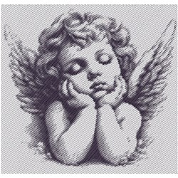 LITTLE ANGEL Embroidery Design | EmbroideryDesigns.com