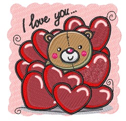 I Love You Embroidery Design | EmbroideryDesigns.com