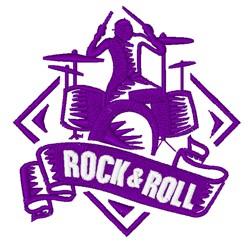 Rock & Roll Embroidery Design | EmbroideryDesigns.com