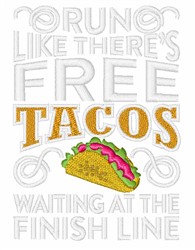 Free Tacos Embroidery Design | EmbroideryDesigns.com
