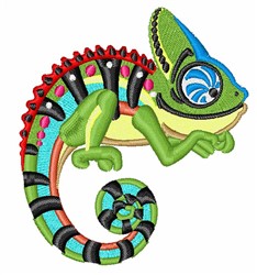 Chameleon Embroidery Design | EmbroideryDesigns.com