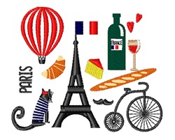 Paris Embroidery Design | EmbroideryDesigns.com