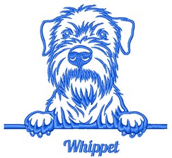 Whippet Outline Embroidery Design | EmbroideryDesigns.com