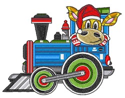 Christmas Train Embroidery Design | EmbroideryDesigns.com