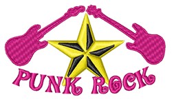 Punk Rock Embroidery Design | EmbroideryDesigns.com