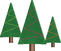 Free Three Trees Embroidery Design | EmbroideryDesigns.com