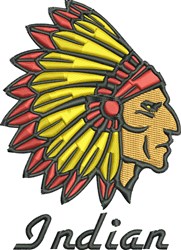 Indian Head Super Chief Embroidery Design | EmbroideryDesigns.com