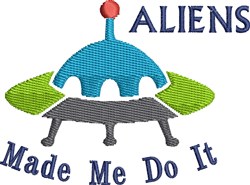 Aliens Embroidery Design | EmbroideryDesigns.com