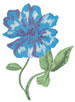 Free Blue Flower Embroidery Design | EmbroideryDesigns.com