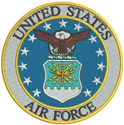 United States Air Force Embroidery Design | EmbroideryDesigns.com