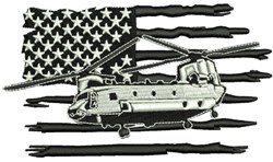 Chinook Helicopter Embroidery Design | EmbroideryDesigns.com