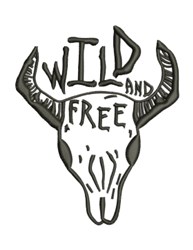 Free Wild And Free Embroidery Design | EmbroideryDesigns.com