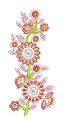 Tall Flowers Embroidery Design | EmbroideryDesigns.com