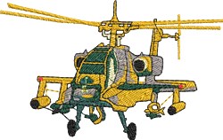 Helicopter Embroidery Design | EmbroideryDesigns.com