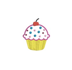 Cupcake Embroidery Design | EmbroideryDesigns.com