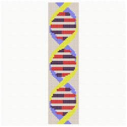 Cross Stitch DNA Embroidery Design | EmbroideryDesigns.com