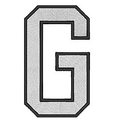 College Block G Embroidery Design | EmbroideryDesigns.com