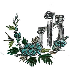 Columns Embroidery Design | EmbroideryDesigns.com