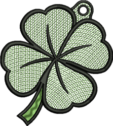 FSL Shamrock Embroidery Design | EmbroideryDesigns.com