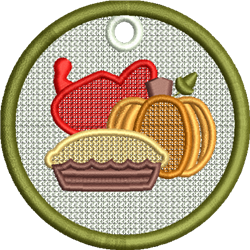 FSL Food Ornament Embroidery Design | EmbroideryDesigns.com