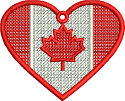 Canadian Flag Embroidery Design | EmbroideryDesigns.com