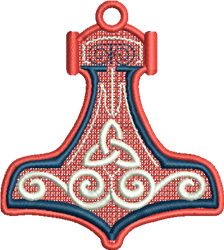 FSL Thors Hammer Embroidery Design | EmbroideryDesigns.com