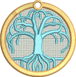 FSL Decorative Tree Embroidery Design | EmbroideryDesigns.com