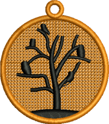FSL Halloween Tree Embroidery Design | EmbroideryDesigns.com