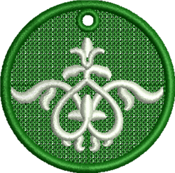 Decorative Circle FSL Embroidery Design | EmbroideryDesigns.com