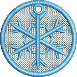 FSL Round Flake Embroidery Design | EmbroideryDesigns.com