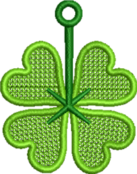 FSL Shamrock Embroidery Design | EmbroideryDesigns.com
