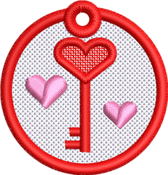 FSL Key Embroidery Design | EmbroideryDesigns.com