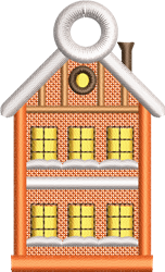 FSL House Embroidery Design | EmbroideryDesigns.com