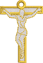 FSL Crucifix Embroidery Design | EmbroideryDesigns.com