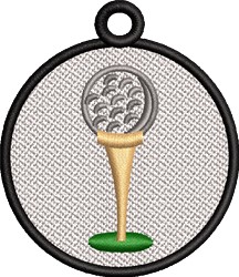 FSL Golf Ball Embroidery Design | EmbroideryDesigns.com