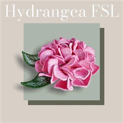 FSL Hydrangea Embroidery Design | EmbroideryDesigns.com