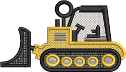 FSL Bulldozer Embroidery Design | EmbroideryDesigns.com