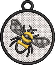FSL Bee Embroidery Design | EmbroideryDesigns.com